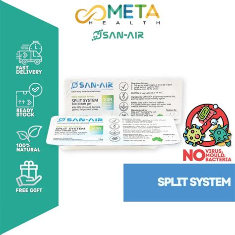 San Air V3r Air Cond Split System Air Purifier Effective Sanitize Air 100 Natural Kuchai Lama