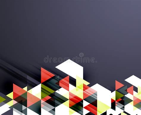 Triangle Pattern Composition Abstract Background Stock Vector