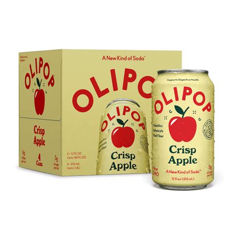 Olipop Prebiotic Soda Pop Orange Cream High Fiber 12 Fl Oz 12 Pack