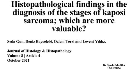 Kaposi Sarcoma Pathology Slides Sarcomapptx
