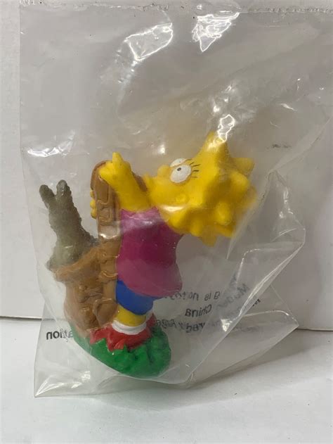 Lisa Simpson Cake Topper With Rabbit Nip The Simpsons 25 Tall 1990 Etsy