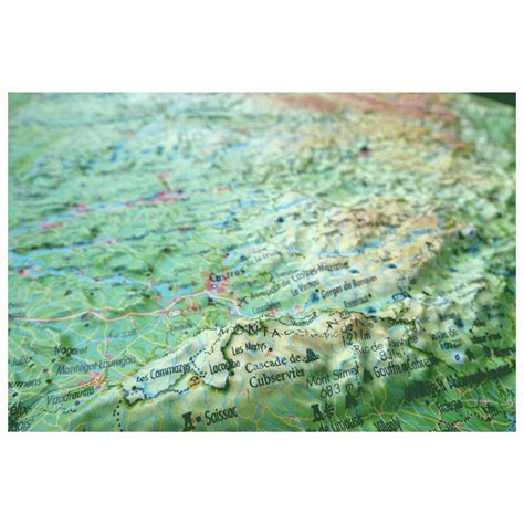 3dmap Raised Relief Map Le Massif Central Winter 2024 Glisshop