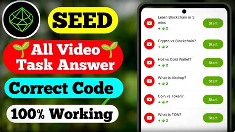 Seed Video Code 20 November 2024