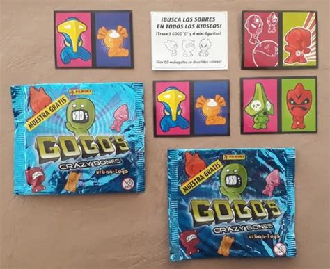 Lote Figuritas Álbum Gogos Crazy Bones Sobres Vacios En Venta En