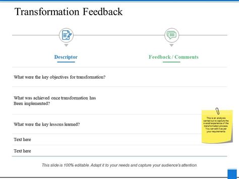 Transformation Feedback Ppt Powerpoint Presentation Pictures Objects