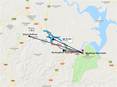 Wudang Mountain Maps Wudang Mountain China Map