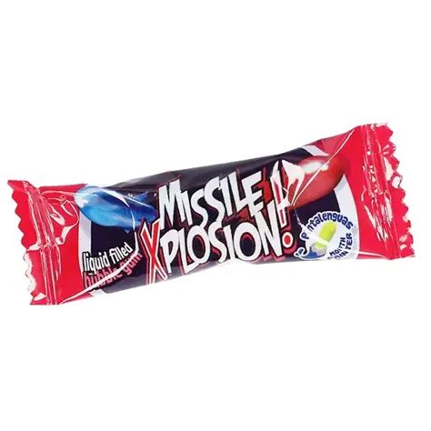 Fini Missile Xplosion Sour Bubblegum With Liquid Center