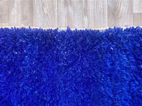 Berber Area Rug Blue Wool Moroccan Style Custom 8x10 Available Etsy
