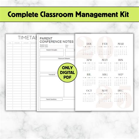 Complete Classroom Management Kit Ecd Resources For All