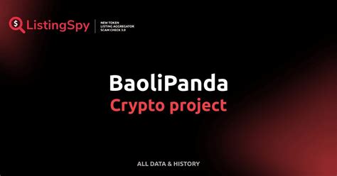 Baolipanda Crypto Project Baoli Token Listings Events Analysis Listingspy