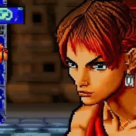 Female Character In Street Fighter Snes Game On Craiyon