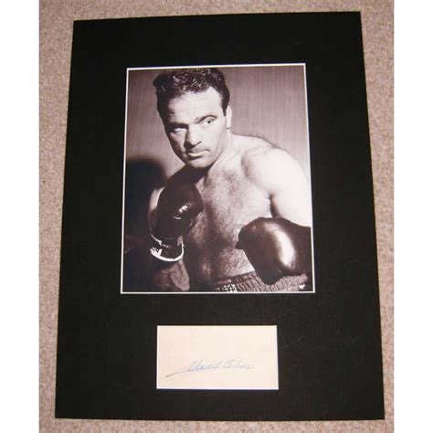 Marcel Cerdan 1916 49 Signed Mounted Boxing Display 25167