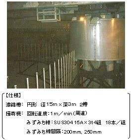 下水汚泥の重力濃縮技術 （第7回国土技術開発賞 優秀賞）