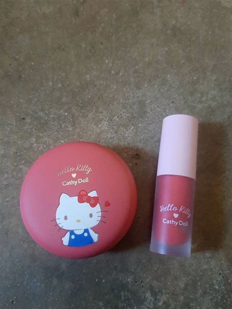 Cathy Doll Hello Kitty Blush And Liptint Bundled Beauty And Personal