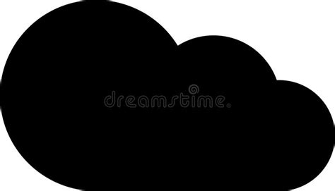 Cloud Icon Vector Symbol For Forecast And Online Data Storage Stock