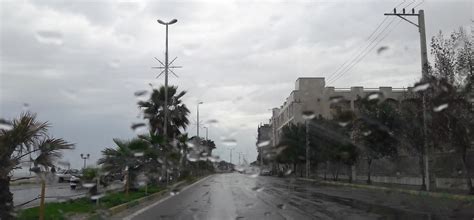 آسمان ابری و بارانی استان بوشهر در روز طبیعت سامانه جدید بارشی چهارشنبه می‌آید