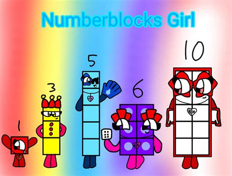 Numberblocks Girls By Nelianana5 On Deviantart