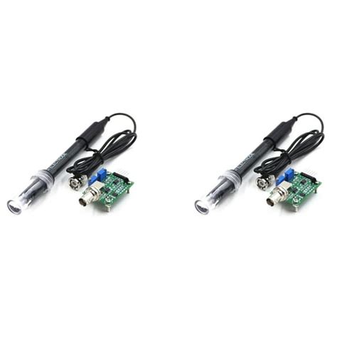 2x Liquid Ph Value Sensor Module Ph Electrode Probe Bnc Monitoring Control Board For Bnc