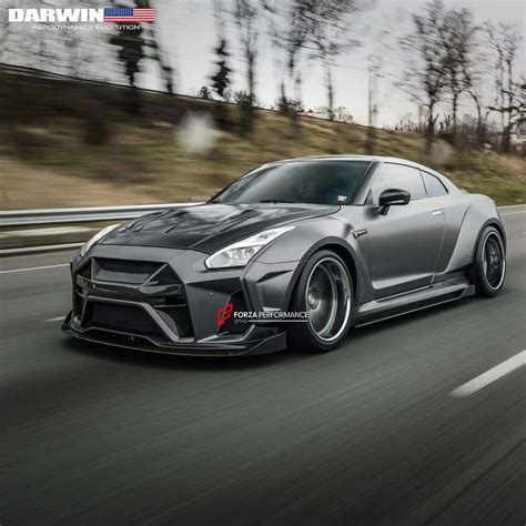 Carbon Wide Body Kit For Nissan Gt R R35 2008 2020 Authentic Darwi