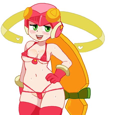 Rule 34 Areola Slip Bikini Blonde Hair Blush Breasts Capcom Female