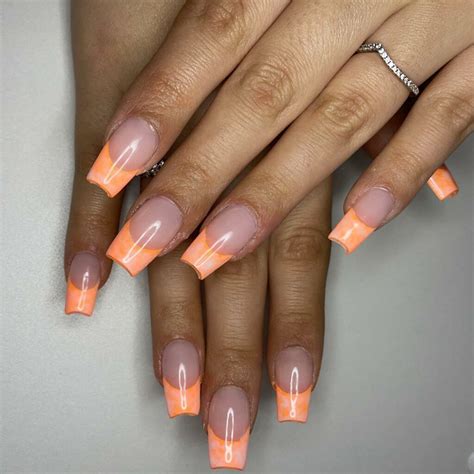 27 Orange French Tip Nails That Will Turn Heads Nail Designs Daily