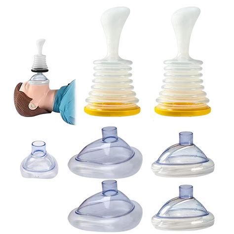 2 Set Choking Rescue Device With Cpr Masks Portable First Aid Kit For