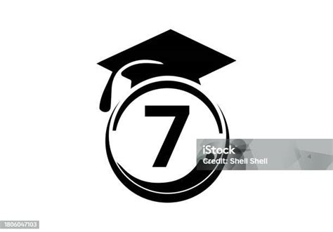 Surat 7 Logo Pendidikan Konsep Topi Kelulusan Awal Logo Kelulusan