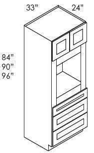 Aw Oc3384b Ice White Shaker Single Oven Cabinet