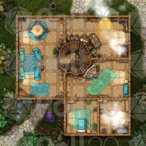 Elven Village Maps Temple Residence Grove Village Map Roll20