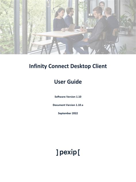 Infinity Connect Desktop Userguide V110a Pdf Icon Computing Computer File
