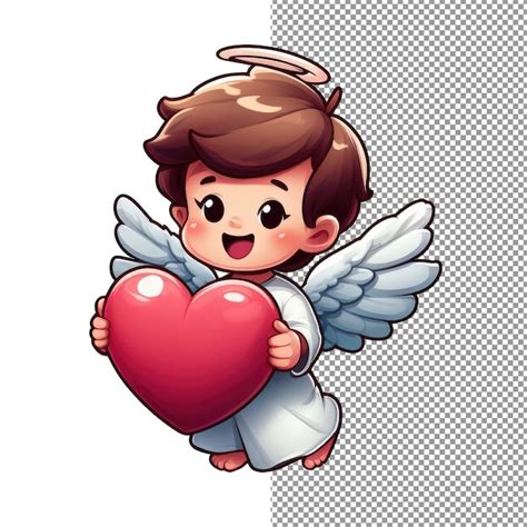 Premium Psd Loves Messenger Adorable Cupid Sticker