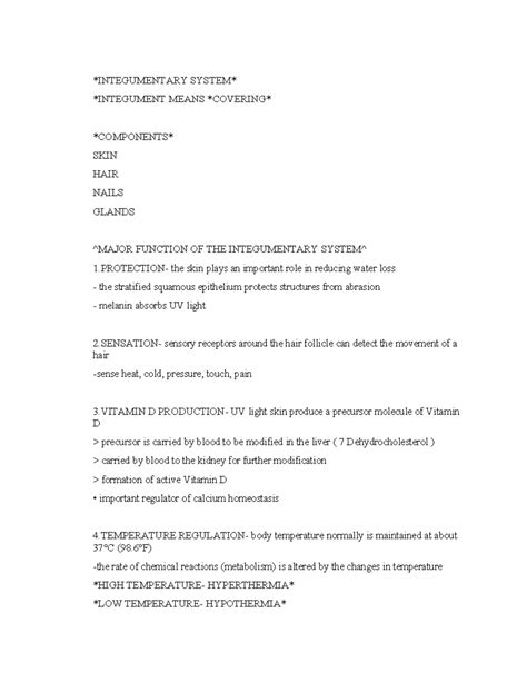 Integumentary System Updated Integumentary System Integument Means