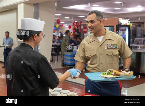 U S Marine Corps Col Speros Koumparakis Commanding Officer Marine