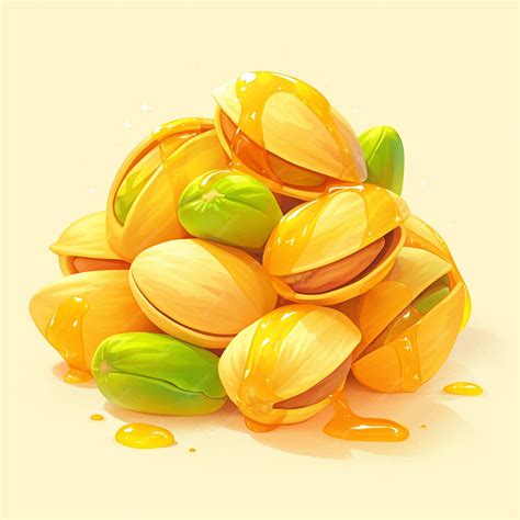 Premium Vector Crunchy Pistachio Nut Snack Cartoon Illustration
