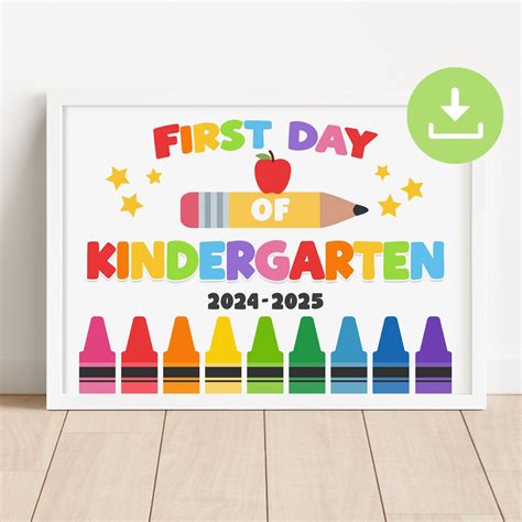1st Day Of Kindergarten 10 Free Pdf Printables Artofit