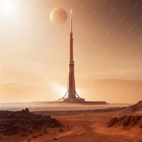 Premium Photo Eiffel Tower In Mars