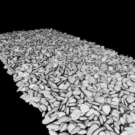 3d White Pebbles Model