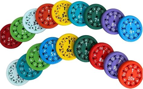 9 18pcs Math Fidget Spinner Math Fact Fidget Spinners Addition Subtraction Division