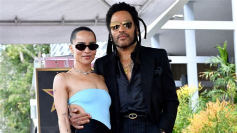 Zoe Kravitz Roasts Dad Lennys Dating History In Walk Of Fame Speech