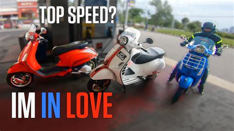 Vespa Gts 300 Vs Sprint 150 Top Speed Test Ride Fun Youtube
