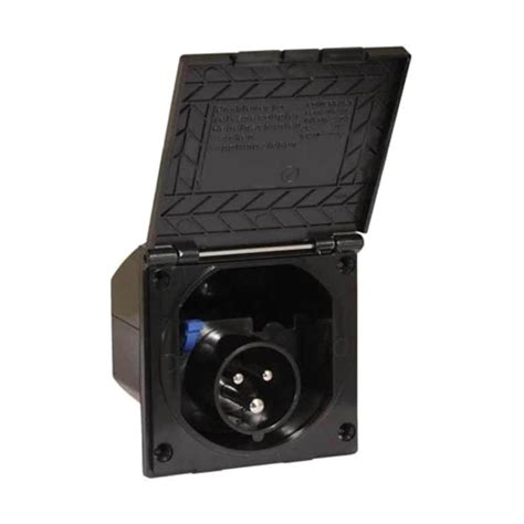 Mains Hook Up Inlet Socket 16a Hook Up Socket For Campervans Black