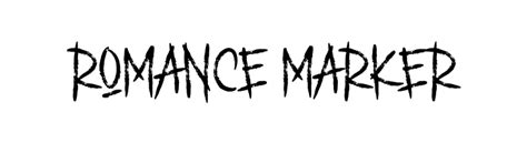 Romance Marker Font