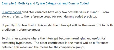 The Intercept Of A Categorical Multiple Regression R Is Not The Mean
