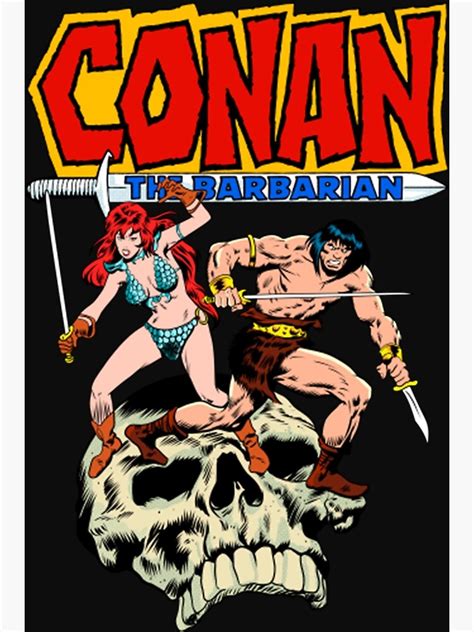 Conan The Barbarian Conan And Red Sonja Premium Matte Vertical Poster