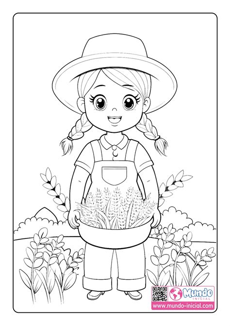 Mundo Inicial El Día Del Campesino Dibujos Para Colorear