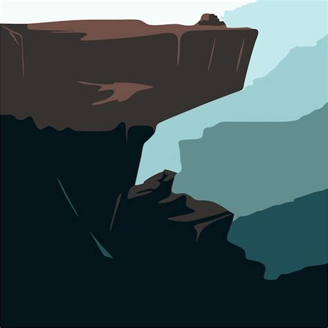 Premium Vector Cliff Vector 8