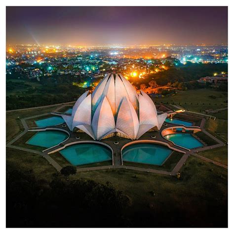 Lotus Temple A Marvel In The Heart Of Delhi Lotus Temple Illuminated
