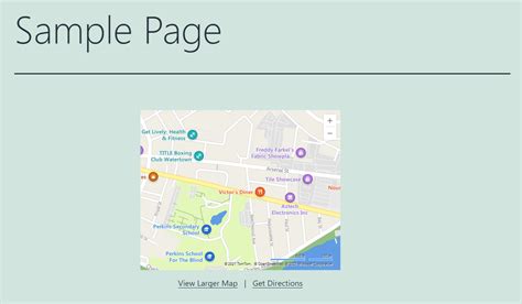 how to embed bing maps in wordpress ltheme