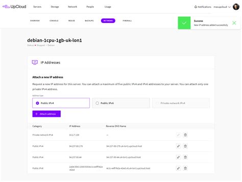 attaching new ip addresses tutorial upcloud
