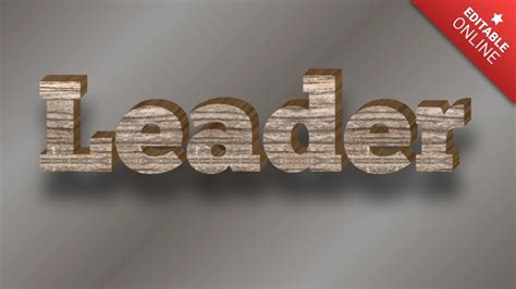 Leader Text Effect Generator